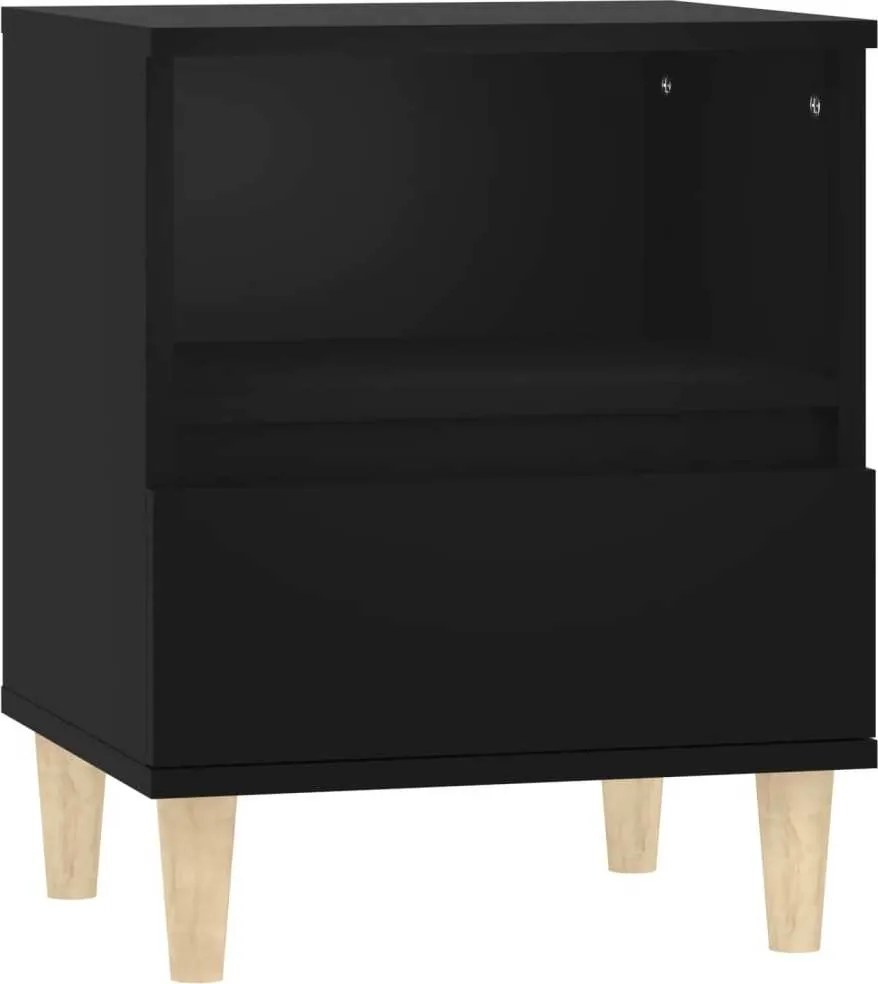 vidaXL Noční stolek 40x35x50 cm [821796] Barva: Černá