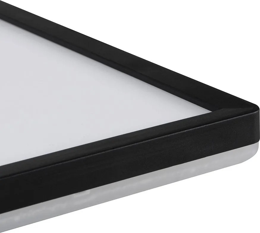 KANLUX KANLUX, AZPO stropní LED svítilna, 225x225mm, 12,3W, 3000/4000/6000K, IP54, černá mat, 31531