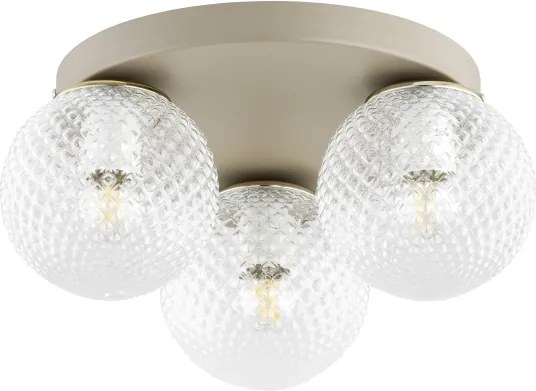 Brilagi - Stropní svítidlo STELLA 3xE27/60W/230V pr. 35 cm béžová/zlatá
