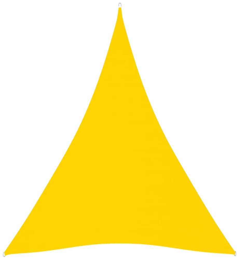 135622 vidaXL Stínící plachta oxfordská látka trojúhelníková 5x7x7 m žlutá