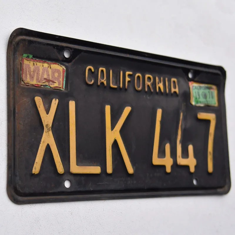 Americká SPZ California 1963 Black XLK 447