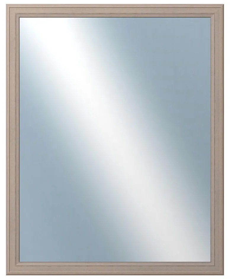 DANTIK - Zarámované zrcadlo - rozměr s rámem cca 80x100 cm z lišty STEP hnědá (3020)
