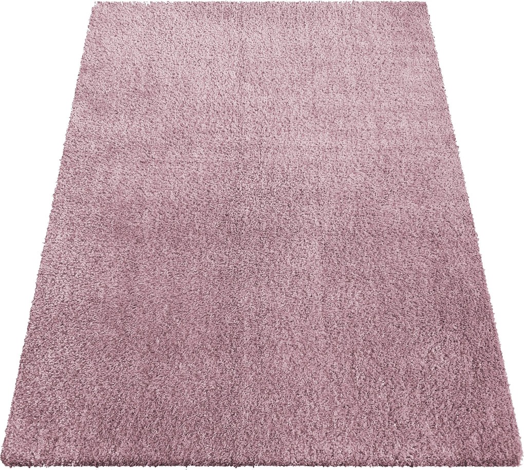 DY Obdélníkový růžový huňatý koberec Kamel Rozměr: 60x100 cm