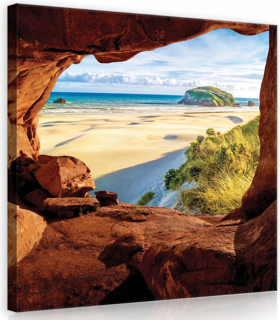 Obraz 80x80 Plážový Skandinávský ostrov Klid a relaxace ve vašem domě