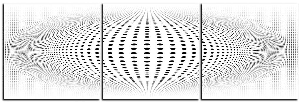 Obraz na plátně - Abstraktní geometrická sfera - panoráma 5218B (120x40 cm)