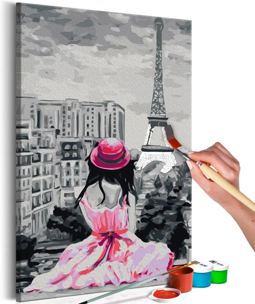Bimago Malování podle čísel - Paris - Eiffel Tower View | 40x60 cm