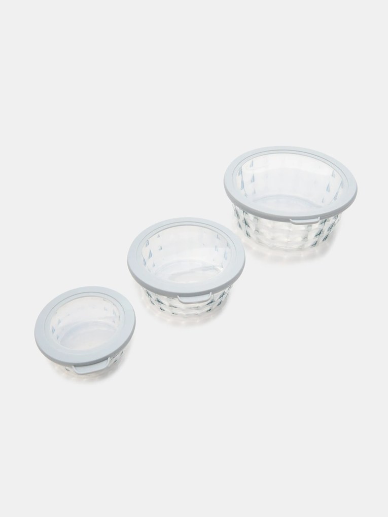 Sinsay - Nádoby na potraviny s víkem 3 pack - šedá