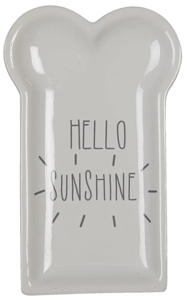 Keramický talířek Hello Sunshine - 10*17*2 cm