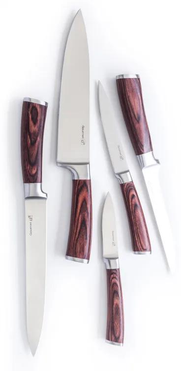Sada nožů G21 Gourmet Nature 5 ks + bambusový blok