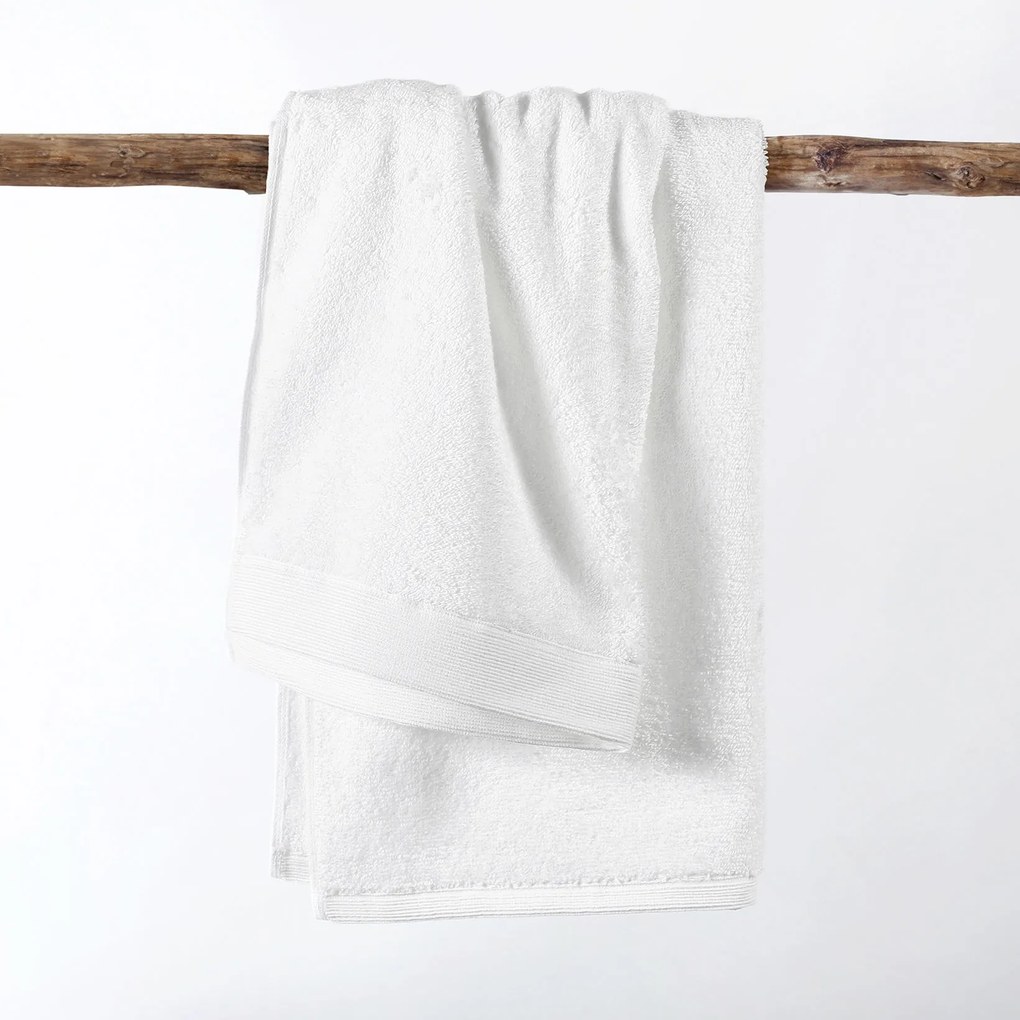 Goldea modalový ručník/osuška s přírodním vláknem - bílý 50 x 100 cm