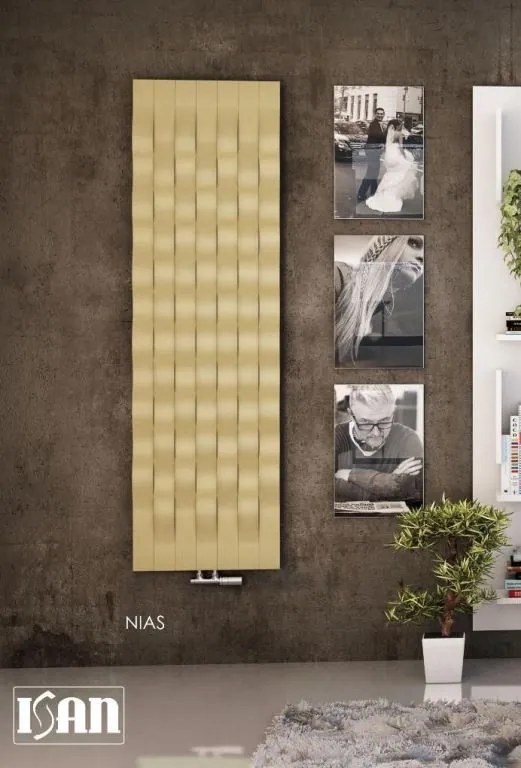 Isan Nias 1806 x 528 mm koupelnový radiátor bílý