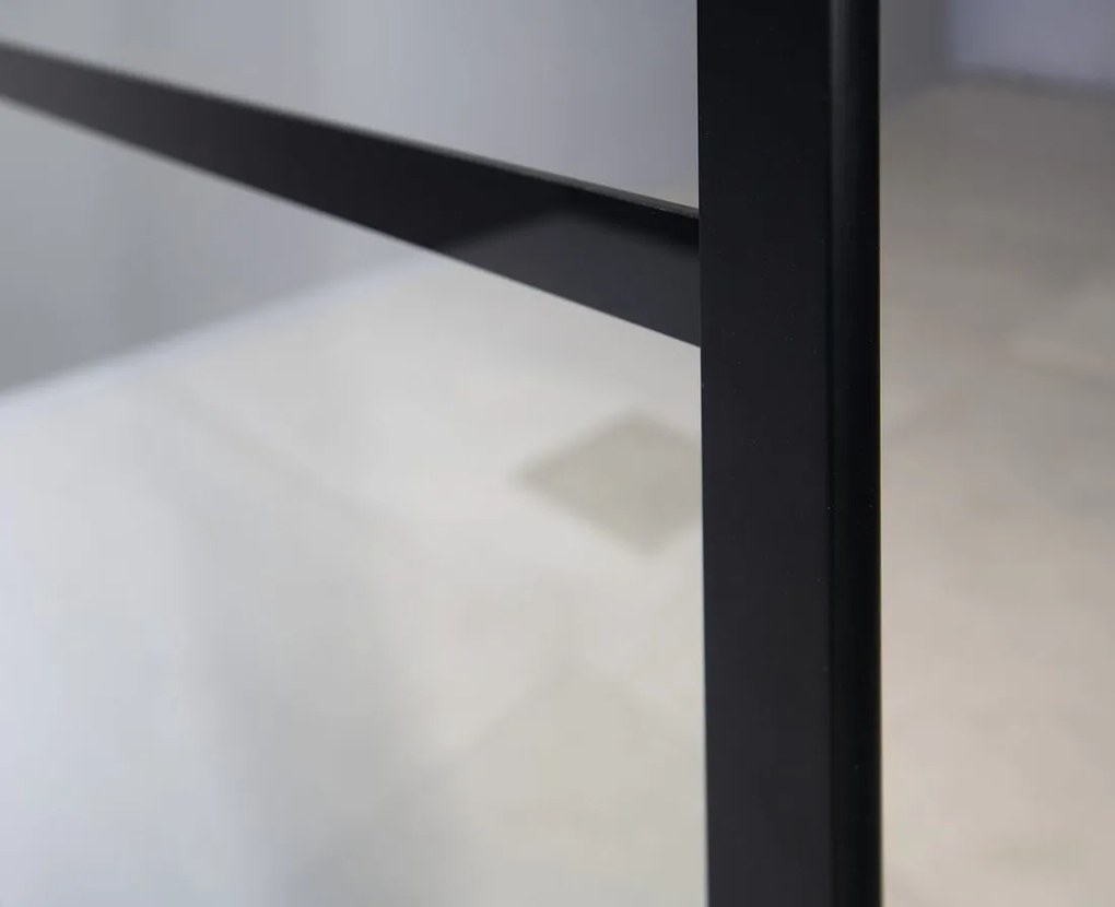 Gelco, CURE BLACK sprchová zástěna 1100 mm, čiré sklo, CB110