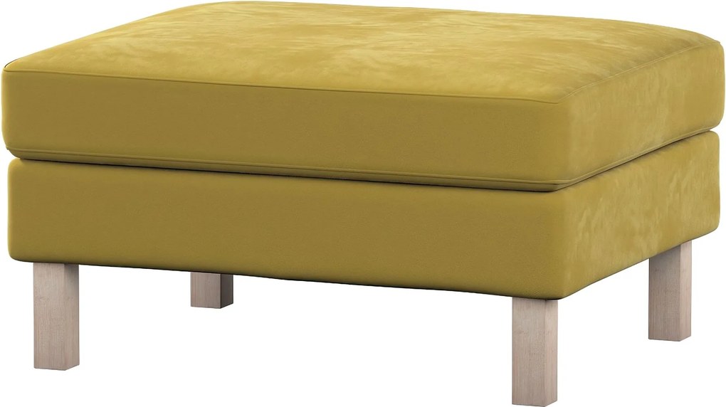 Potah na podnožku IKEA Karlstad barva zelená látka lesklé, sametová