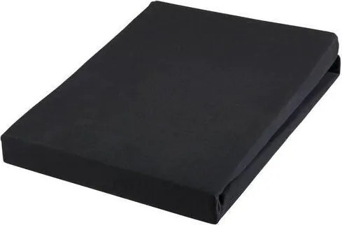 XXXLutz PROSTĚRADLO NA VRCHNÍ MATRACI, žerzej, černá, 180/200 cm Novel - Prostěradla - 005054003509