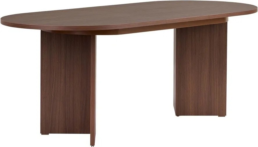 Rozkládací jídelní stůl s přídavnou deskou v dekoru ořechu 90x160 cm Sorell – Kalune Design