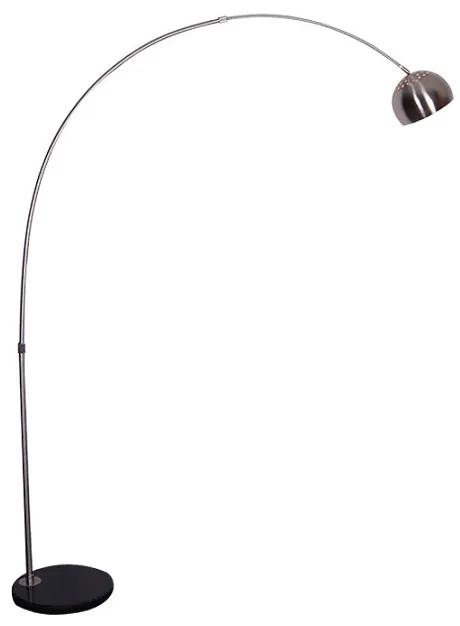 Stojací lampa CINDA Typ 15 ocel / černý mramor Tempo Kondela