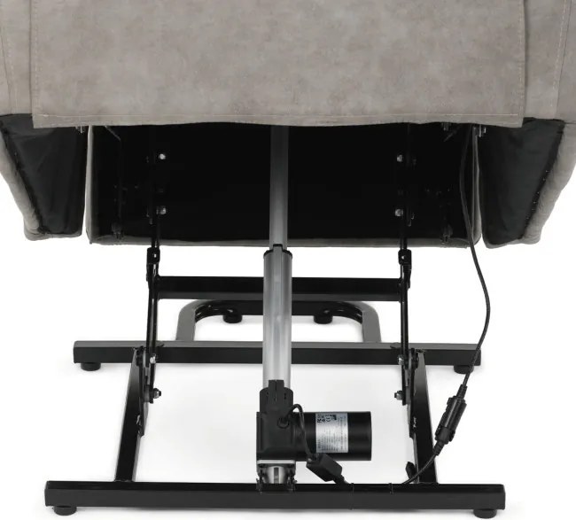 Polohovací křeslo šedé, elektrické TV-Q8575 GREY3