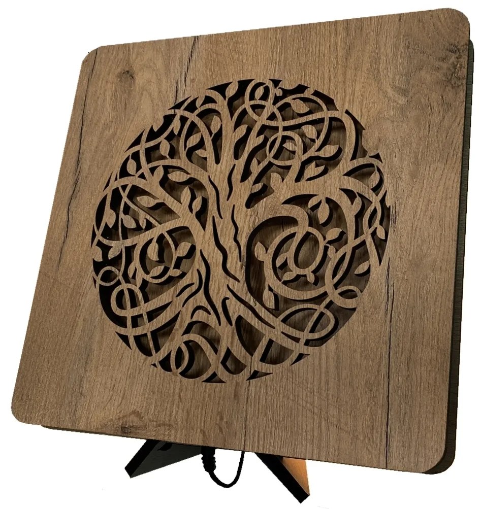 Li-Go "Strom života" lampa 31x31cm provedení povrchu: černá s patinou