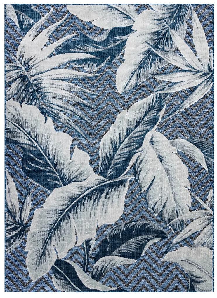 Dywany Łuszczów Kusový koberec Botanic 65242 Feathers navy – na ven i na doma - 117x170 cm