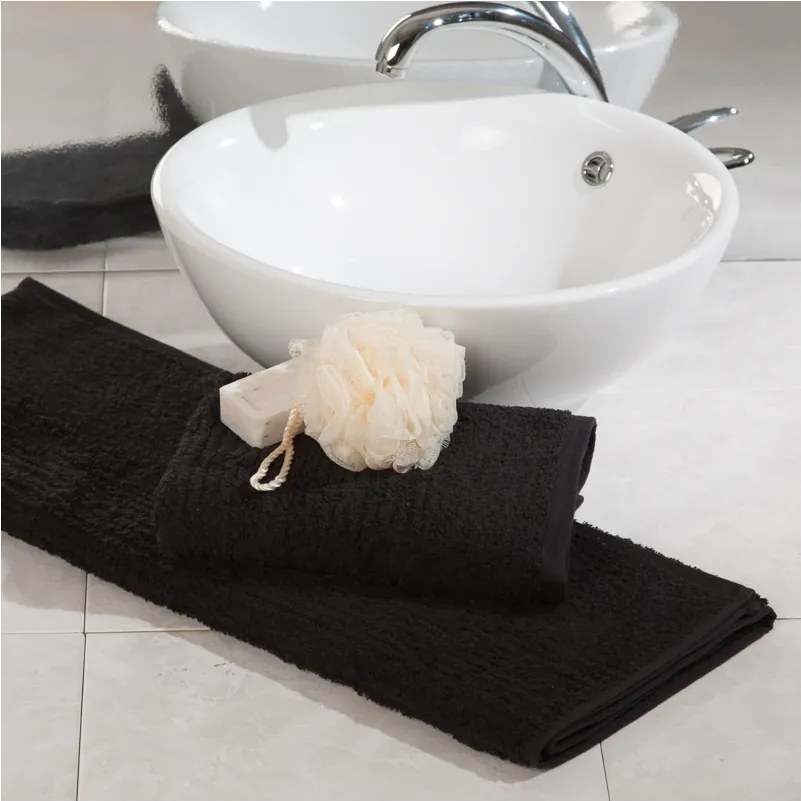 Veba ručník juvel vlny - černá 30x50