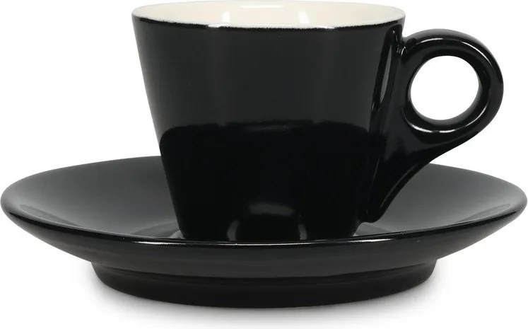 Černý porcelánový podšálek ø 12,5 cm Barista – BonBistro