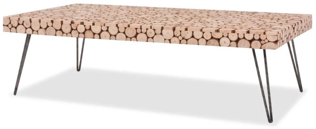 Konferenční stolek z přírodního dřeva | 120,5x60,5x35 cm