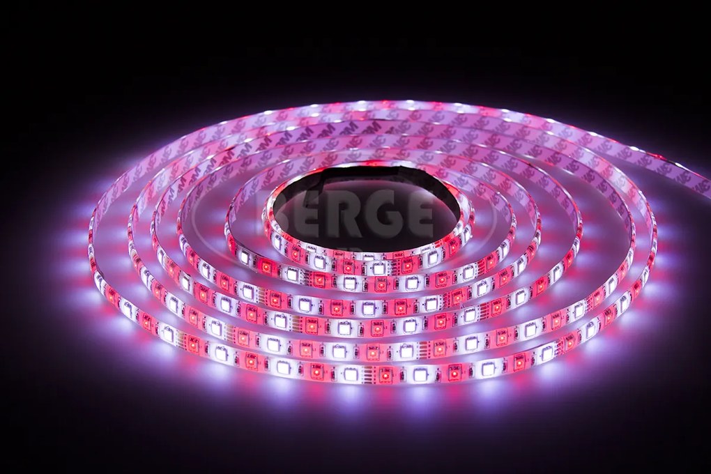 BERGE LED pásek - SMD 5050 - RGB+CW - 5 m - 60 LED/m - 14,4 W/m - IP20