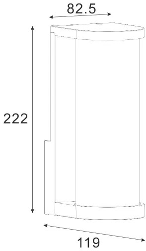 Zuma Line SJ15111- Venkovní nástěnné svítidlo TWILIGHT 1xE27/60W/230V IP44 černá