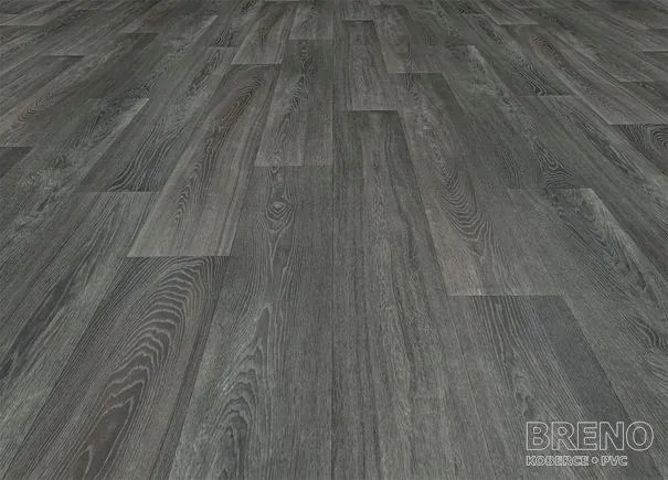 Breno PVC XTREME Pure Oak 946E – tmavě šedé dřevo, šíře 300 cm