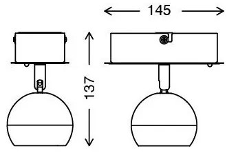 Briloner 2040-012 - LED RGB Stmívatelné bodové svítidlo 1xLED/3,3W/230V + DO