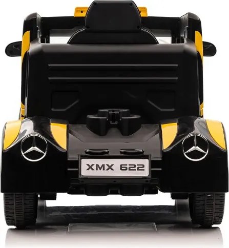 LEAN CARS Elektrické autíčko Mercedes XMX622, LED světla, dálkové ovládání, žluté