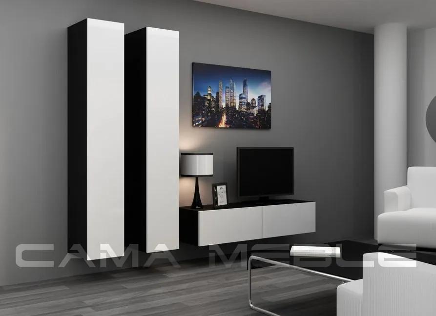 Cama Obývací stěna VIGO 9 Barva: černá/bílá