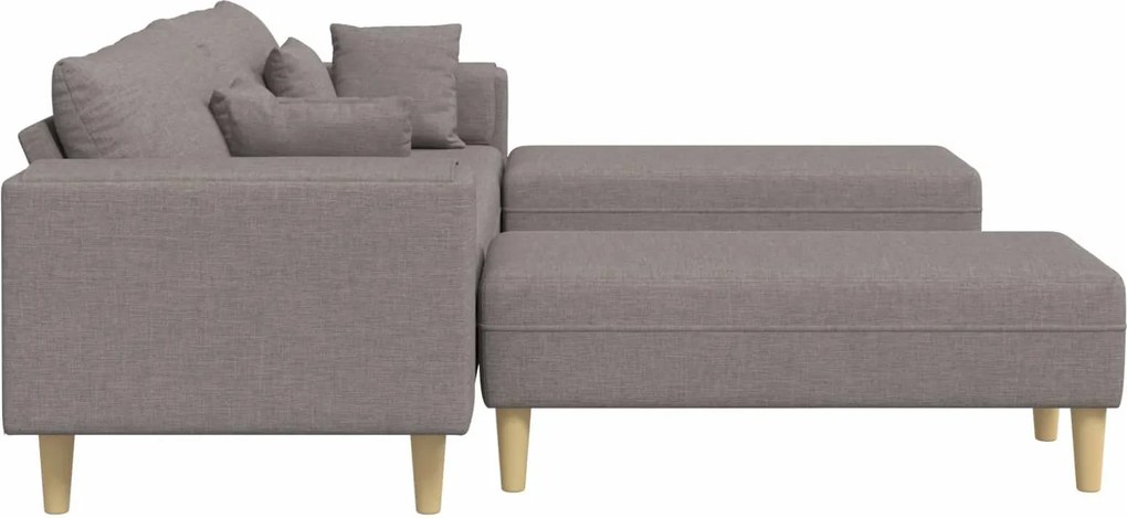 Pohovka 3 ks Taupe textil 3335167