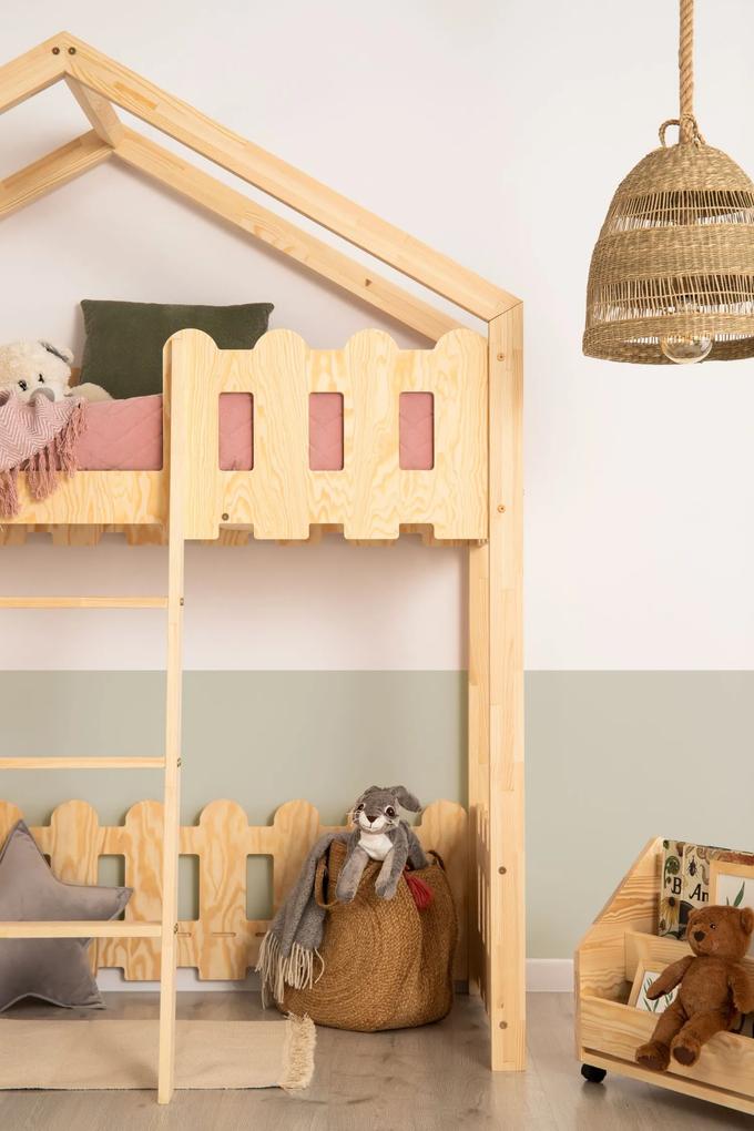 Adeko Vyvýšená dětská postel KAIKO PA Velikost postele: 190x90 cm Barva: dekor přírodní dřevo přírodní