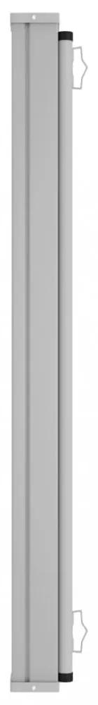 Zatahovací boční markýza 170x600 cm Dekorhome Černá