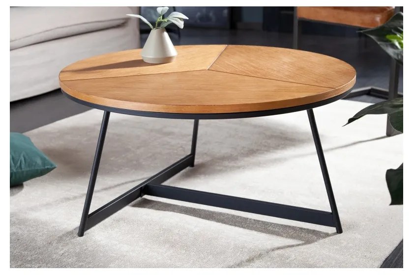 Massive home | Konferenční stolek ELEGANCE 80 CM dubový vzhled