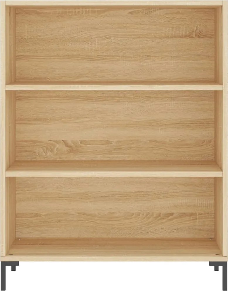 vidaXL Skříň highboard 69,5 x 34 x 180 cm kompozitní dřevo [3196070] Barva: Černá