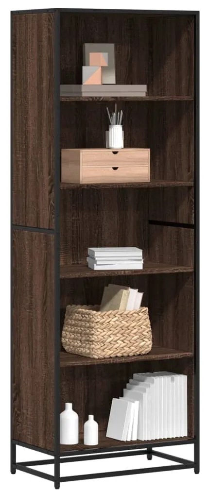 Knihovna hnědý dub 60 x 35 x 170,5 cm kompozitní dřevo 3300854