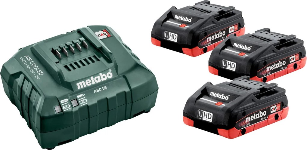 Metabo 685132000 LiHD 3x4,0 Ah, ASC 55,