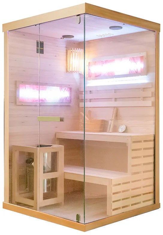 BPS-koupelny Finská sauna Relax HYD-6191 120x120, 2 osoby