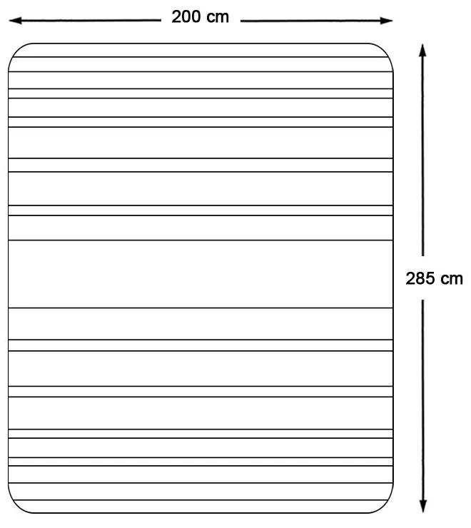Piknik deka, 2x2,85 m