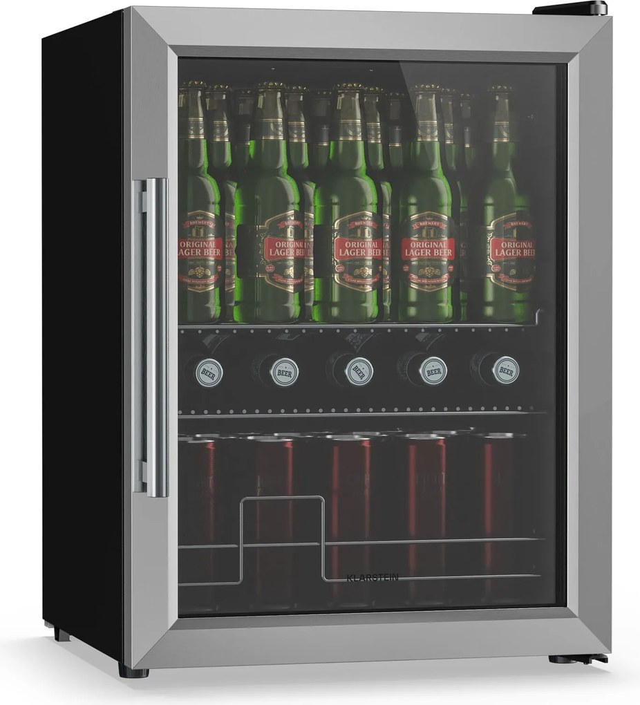 Klarstein Beersafe nápojová chladnička se skleněnými dveřmi | 64 x 48 cm | LED vnitřní osvětlení