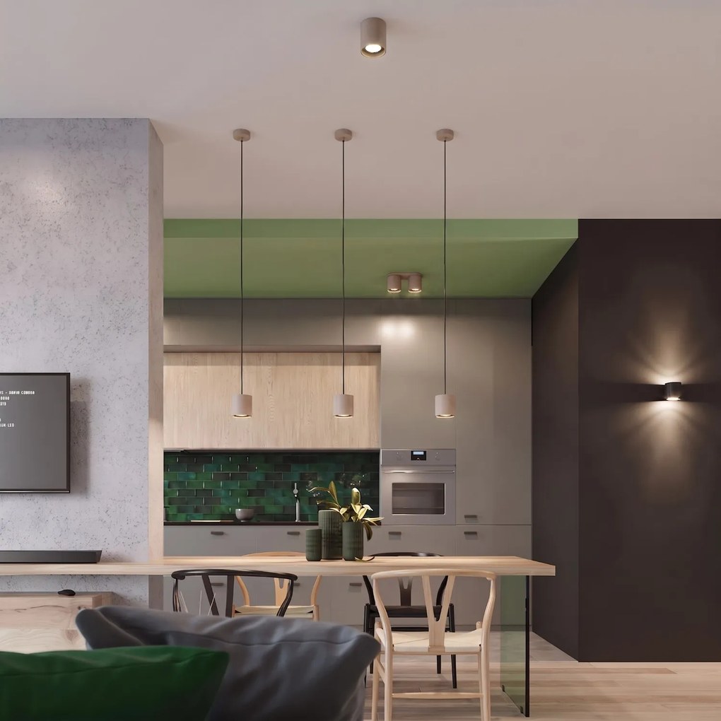 Sollux Lighting Stropní svítidlo ORBIS 2 taupe