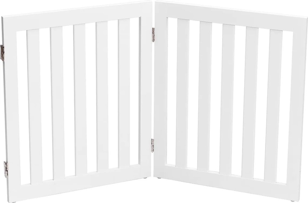 Costway Překážka pro psy, 60 cm vysoká, ochranná branka, dřevěná, skládací, 2