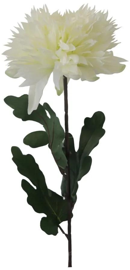 Umělá květina Stardeco jiřina bílá 63cm