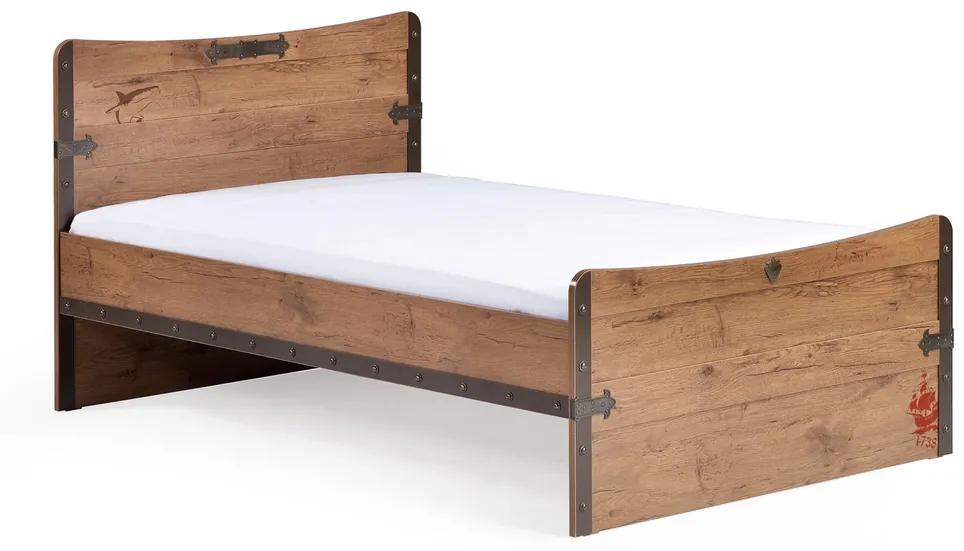 ČILEK - Dětská postel 120x200 cm Black Pirate