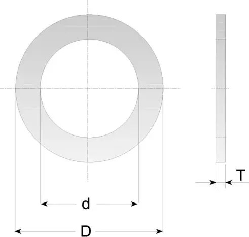 CMT Orange Tools CMT | Redukční kroužek pro pilové kotouče Vnější průměr D: 30 mm, Vnitřní průměr d: 20 mm, Síla těla kroužku: 2,0 mm