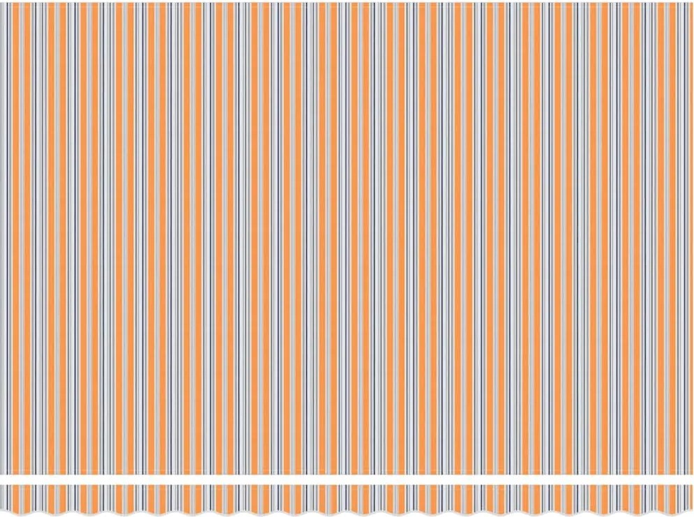 Stahovací markýza Vícebarevný 450 × 300 cm Polyester a hliník 3330927