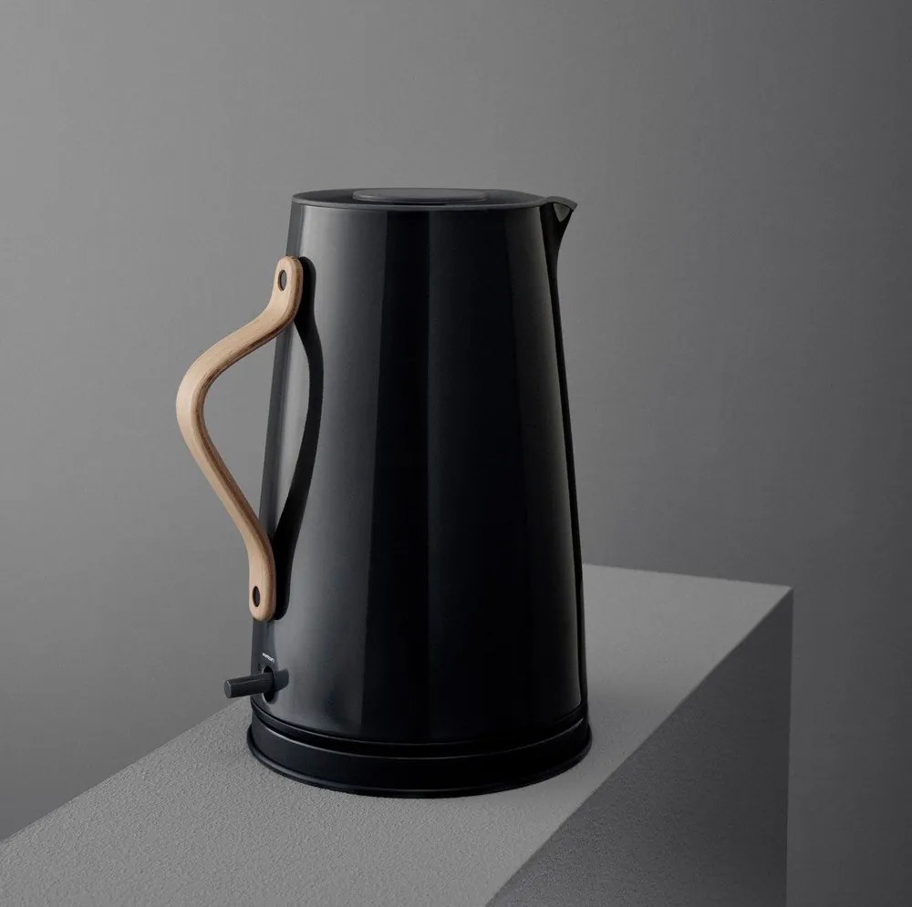 Černá rychlovarná konvice z nerezové oceli 1,2 l Emma – Stelton