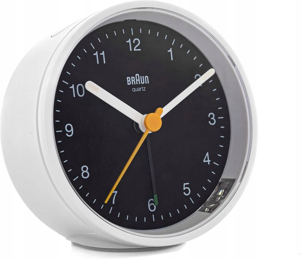 Klasický Budík Braun BC12WB Alarm Podsvícení